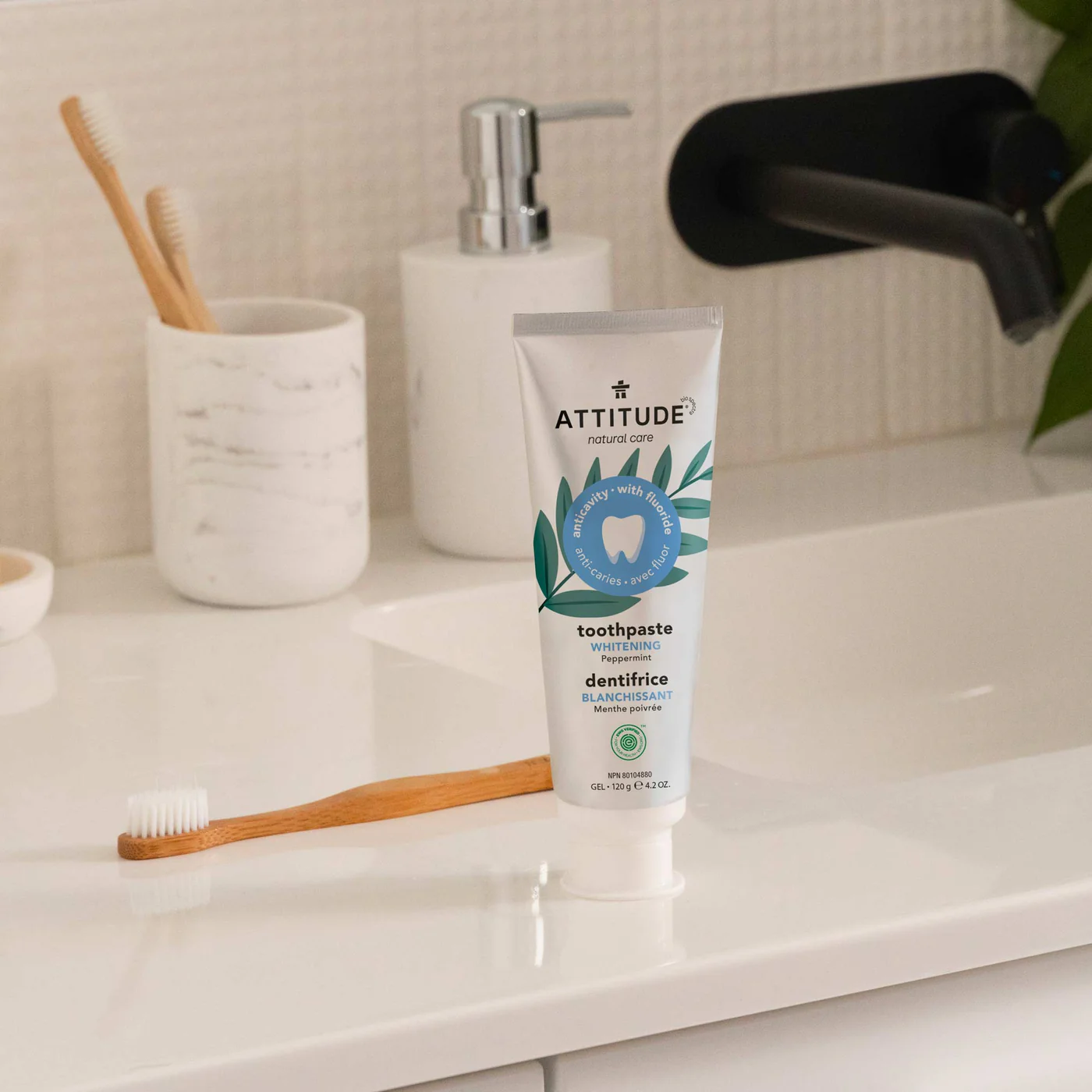 Super Leaves Toothpaste with Fluoride- Whitening 2026